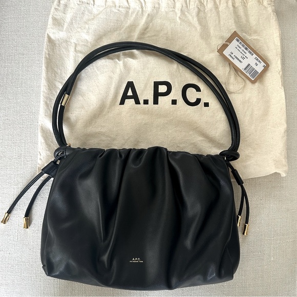 A.P.C. | Bags | Apc Ninon Shoulder Bag In Black 425 Retail | Poshmark